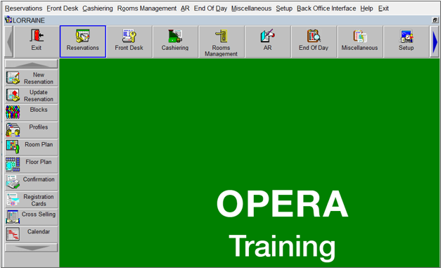 Course: OPERA v5 Property Management System