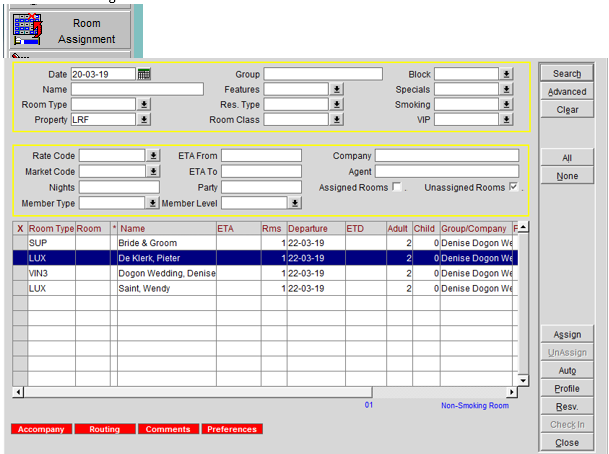 OPERA v5 PMS: How to Assign a Room Number to a Reservation