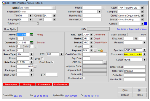 OPERA v5 PMS: How To Complete a Check In