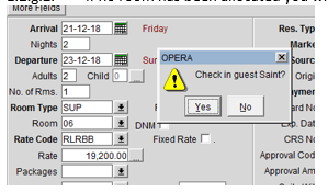 OPERA v5 PMS: How To Complete a Check In