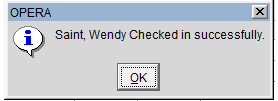 OPERA v5 PMS: How To Complete a Check In