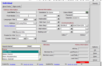 OPERA v5 PMS: How To Complete a Walk-In Reservation