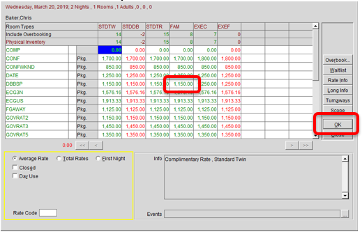 OPERA v5 PMS: How To Complete a Walk-In Reservation