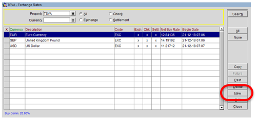 OPERA v5 PMS: How To Complete Foreign Currency Exchange